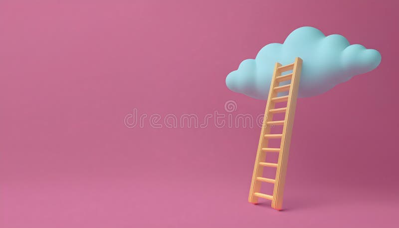 Goal of Life, Growth and Motivation: Ladder Reaching into the Clouds ...