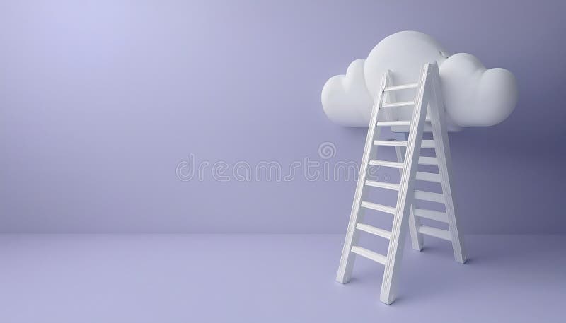 Goal of Life, Growth and Motivation: Ladder Reaching into the Clouds ...