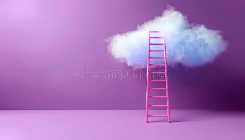Goal of Life, Growth and Motivation: Ladder Reaching into the Clouds ...