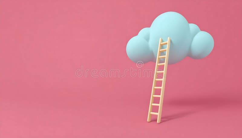 Goal of Life, Growth and Motivation: Ladder Reaching into the Clouds ...
