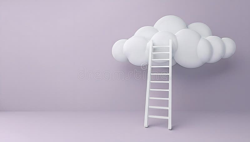Goal of Life, Growth and Motivation: Ladder Reaching into the Clouds ...