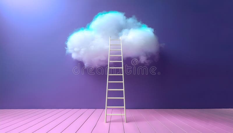 Goal of Life, Growth and Motivation: Ladder Reaching into the Clouds ...