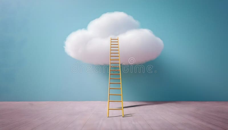Goal of Life, Growth and Motivation: Ladder Reaching into the Clouds ...