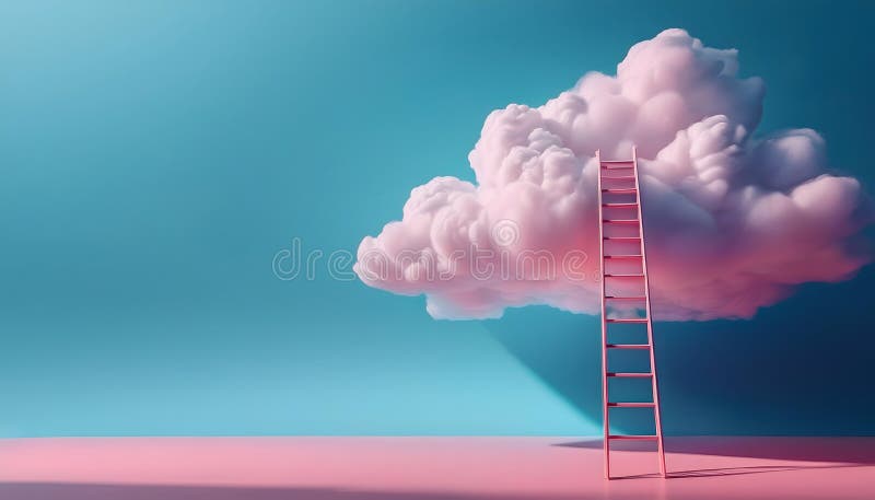 Goal of Life, Growth and Motivation: Ladder Reaching into the Clouds ...