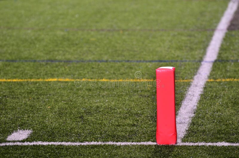 Sideline on American Football Field Stock Image - Image of line ...