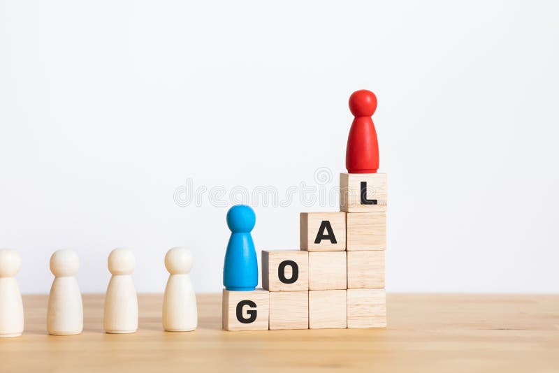 Goal and Motivation To Success Concepts.human Performance Stock Image ...