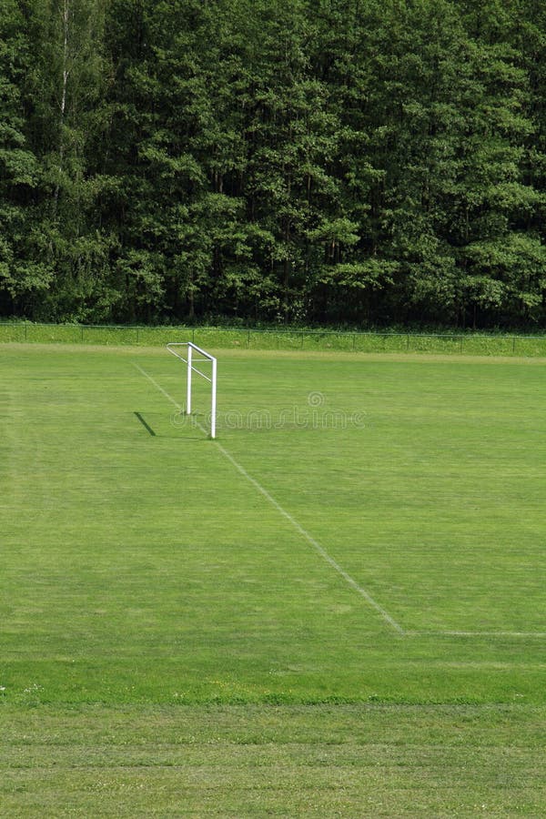 Goal without net stock photo. Image of corner, land, grass - 14640442
