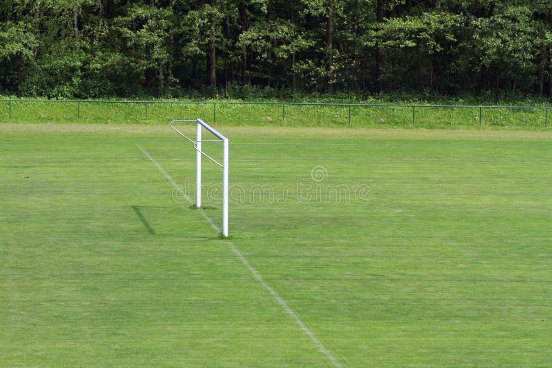 Goal without net stock photo. Image of indoor, floor - 14640470