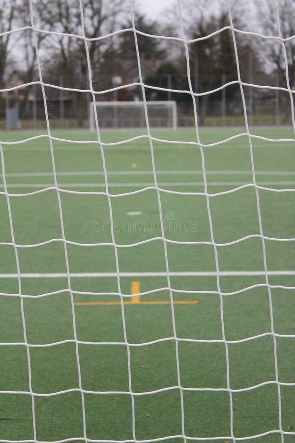 Goal Net with Football Ground Stock Photo - Image of pitch, ground ...