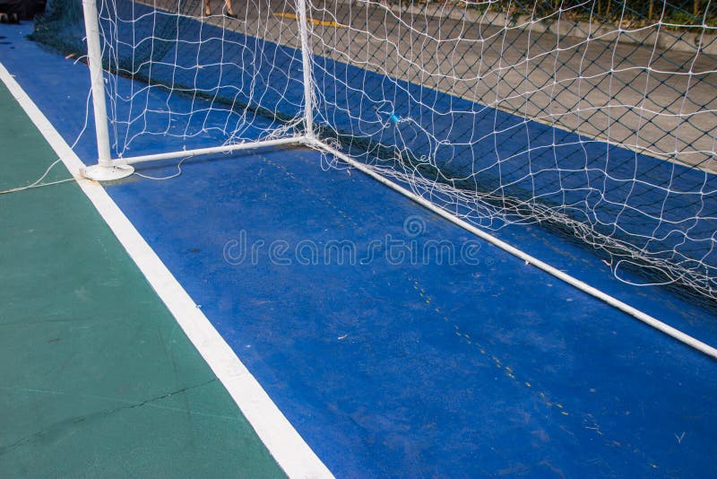 Goal Nets Futsal in Futsal Field. Stock Photo - Image of pattern ...