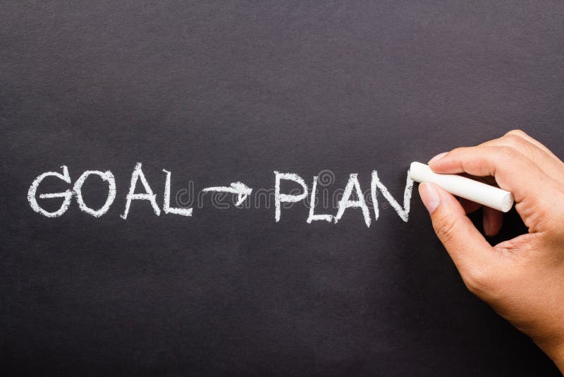 Goal and plan stock image. Image of process, word, purpose - 44200033