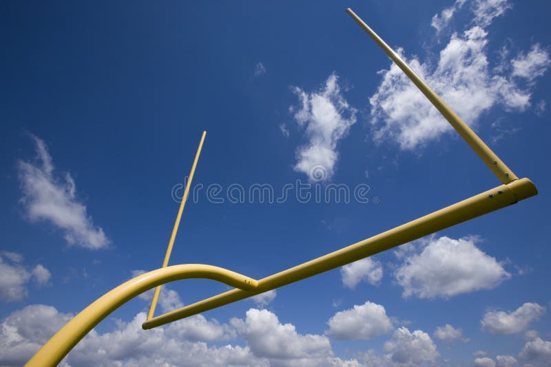 Goal post stock image. Image of american, summer, sport - 5730413