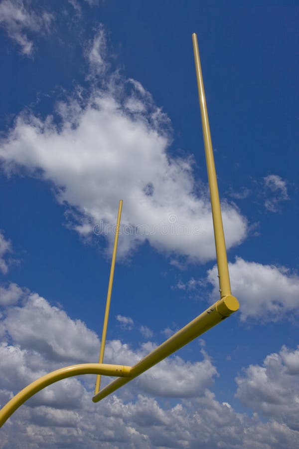 American Football Field Goal Posts Stock Photo - Image of teams, sport ...