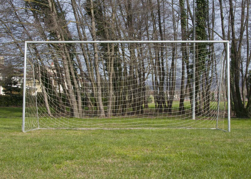 Goal post stock photo. Image of grass, cloud, outdoors - 49348422