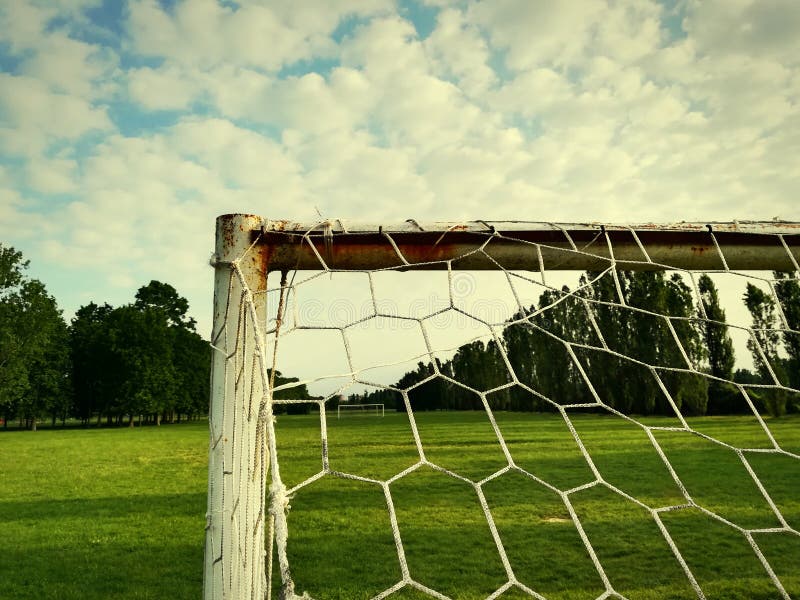 Goal post stock image. Image of entrance, triangle, academy - 93715157