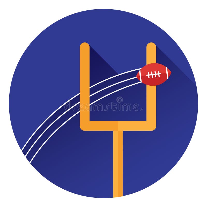 Goal Post. Vector Illustration Decorative Background Design Stock ...