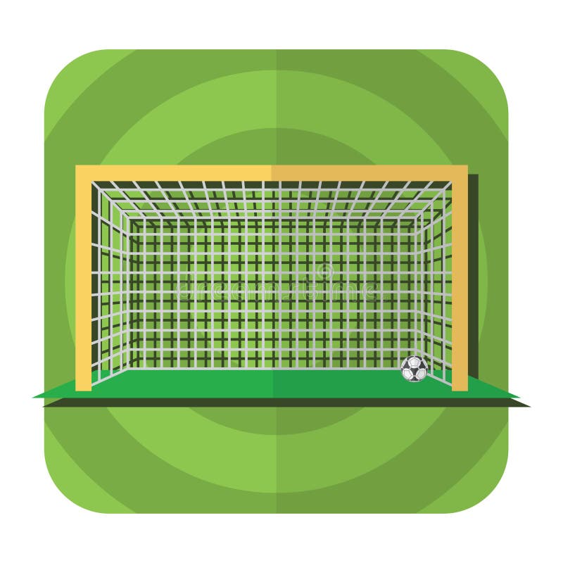 Goal Post. Vector Illustration Decorative Design Stock Vector ...