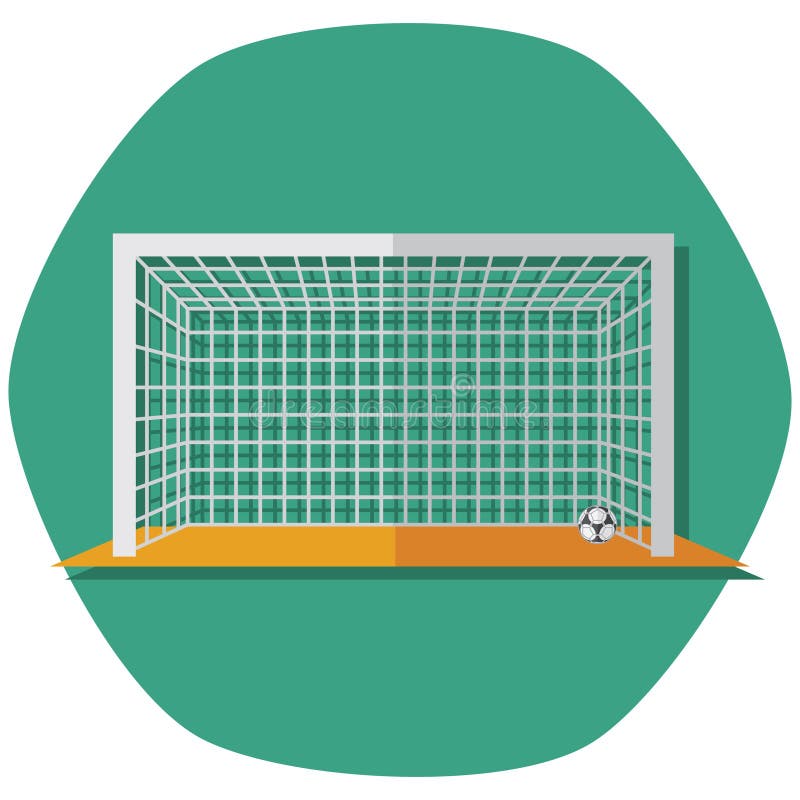 Goal Post. Vector Illustration Decorative Design Stock Vector ...