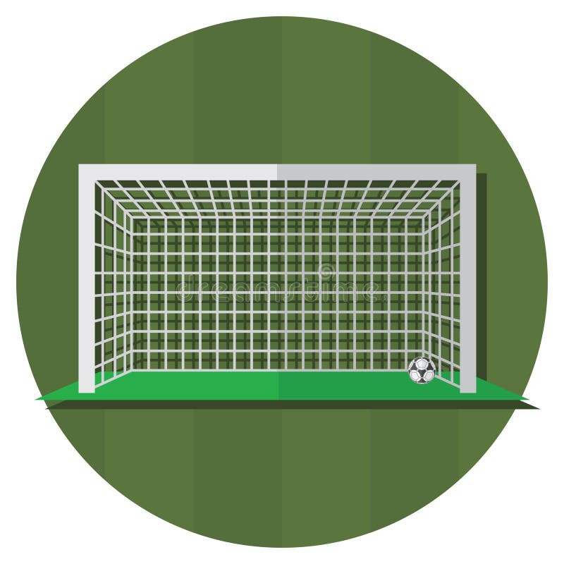 Goal Post. Vector Illustration Decorative Design Stock Vector ...