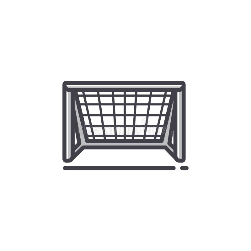 Goal Post. Vector Illustration Decorative Design Stock Vector ...