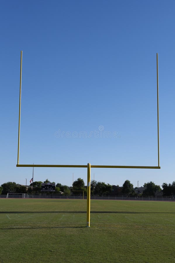 Goal Posts on Football Stadium Editorial Photography - Image of pigskin ...