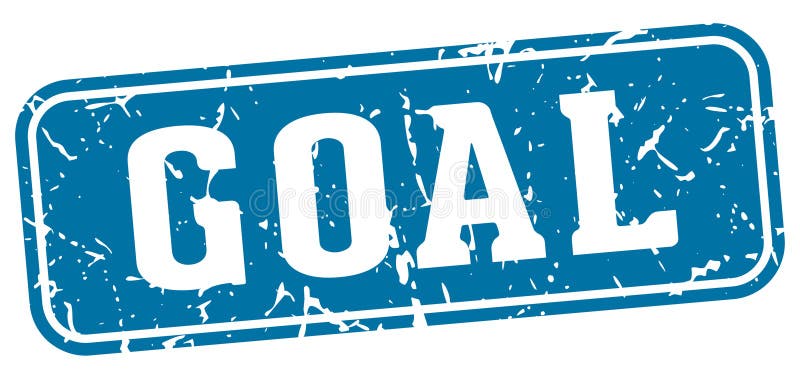 Goal Rectangular Sign. Goal Stamp Stock Vector - Illustration of ...