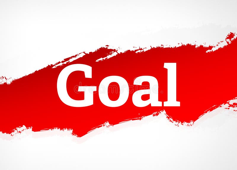 Goal Red Brush Abstract Background Illustration Stock Illustration ...