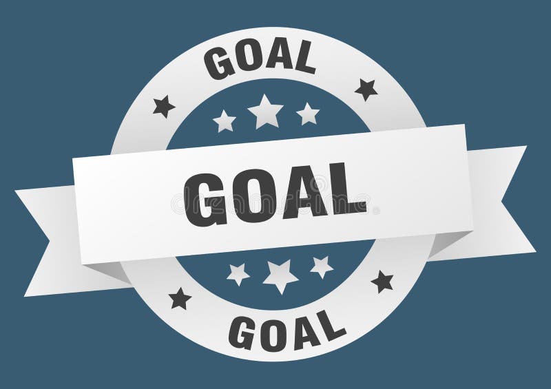 Goal ribbon sign stock vector. Illustration of price - 158356616