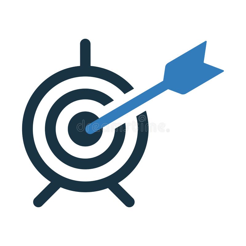 Goal, Sales, Target Icon. Vector Graphics Stock Vector - Illustration ...