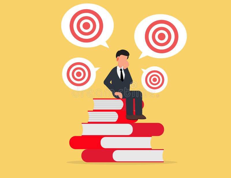 Goal and Selection. Thinking Target Business Concept Stock Vector ...