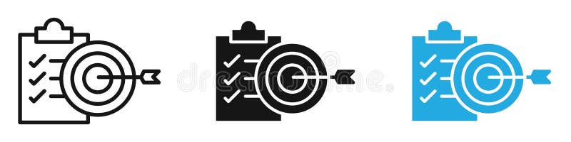 Goal setting icon vector stock illustration. Illustration of marketing ...