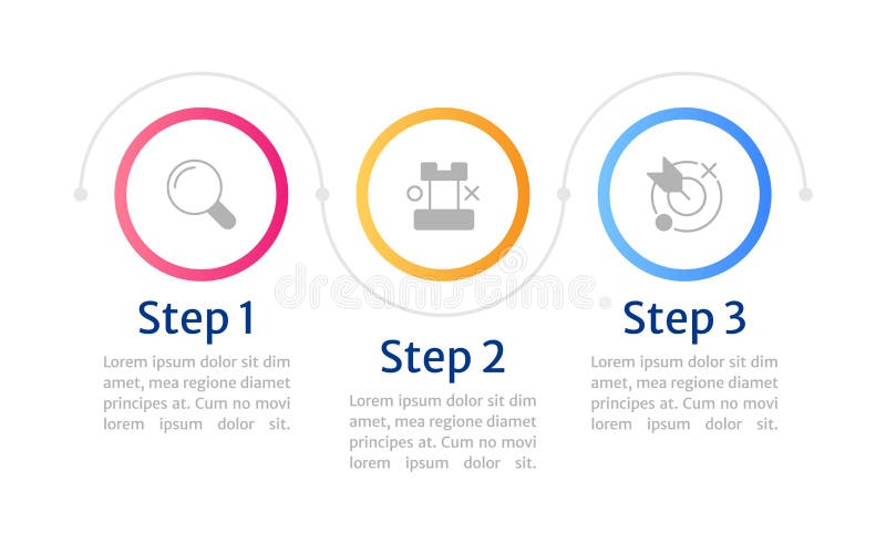 Goal Setting Infographic Chart Design Template Stock Vector ...