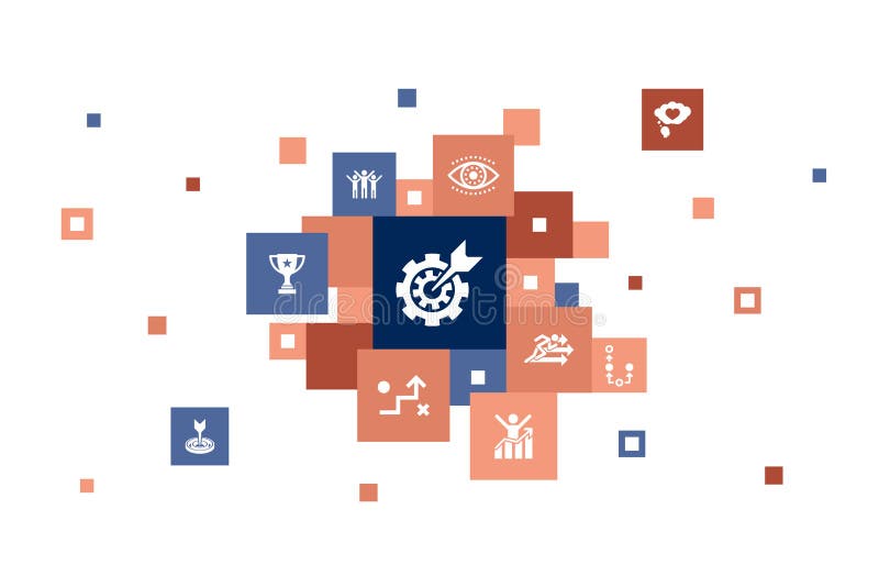 Goal Setting Infographic 10 Steps Circle Stock Vector - Illustration of ...