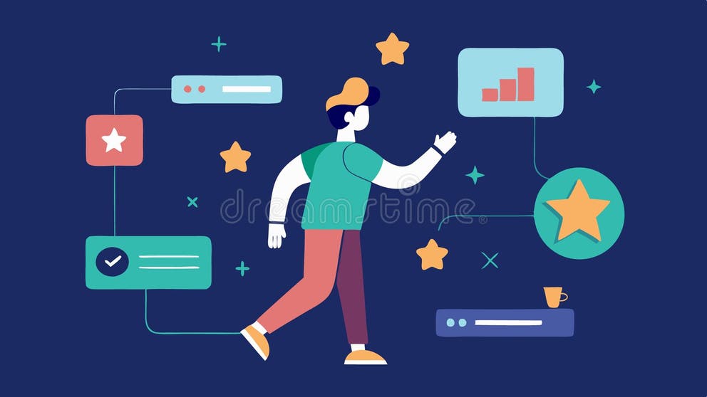 Goal Setting Interface the User is Seen Interacting with a Virtual ...