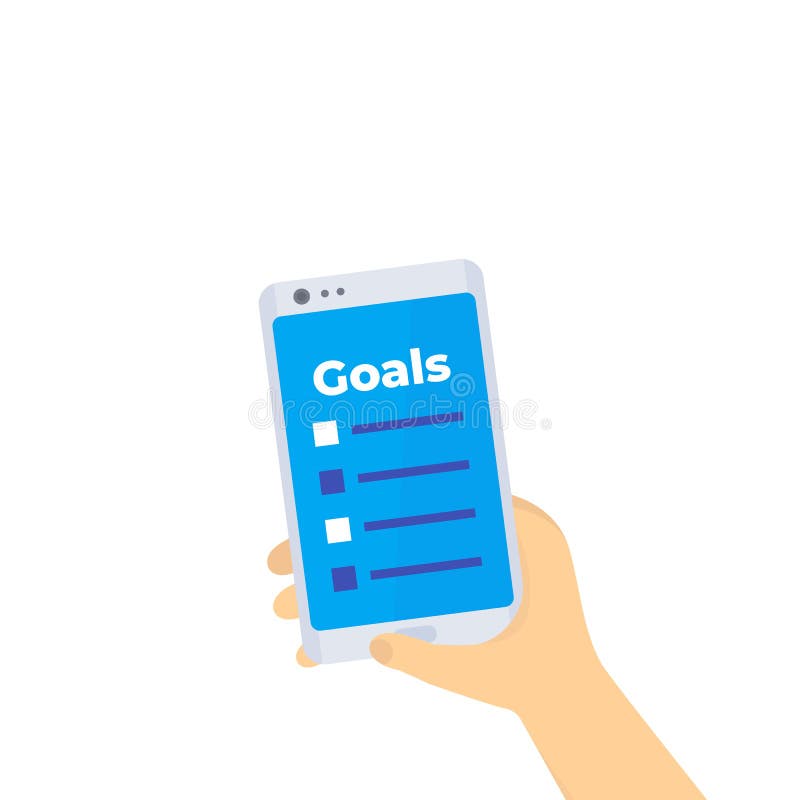 Goal setting vector icon stock vector. Illustration of setting - 163982857