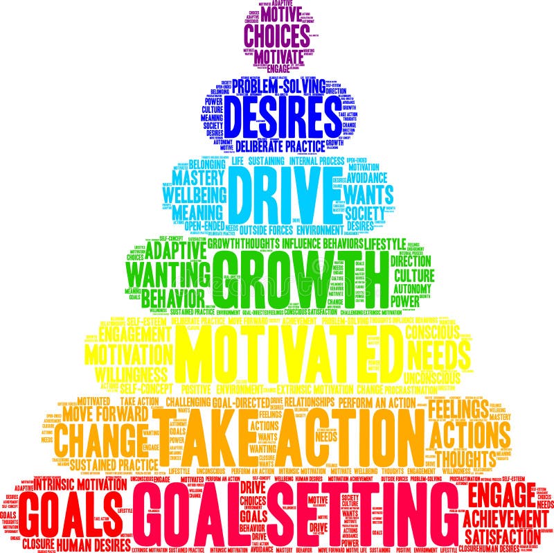 Goal Setting Word Cloud stock vector. Illustration of concept - 211015707