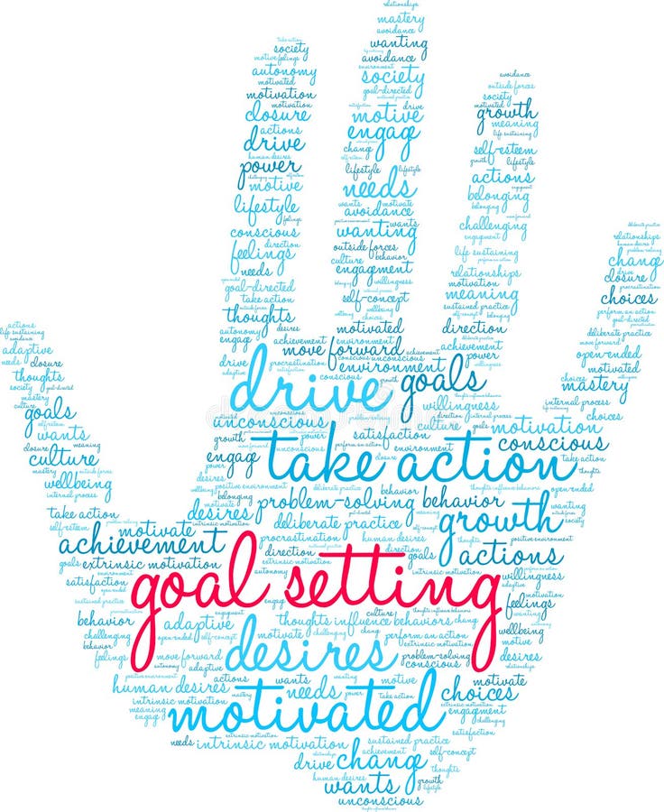 Goal Setting Word Cloud stock vector. Illustration of desires - 211015812