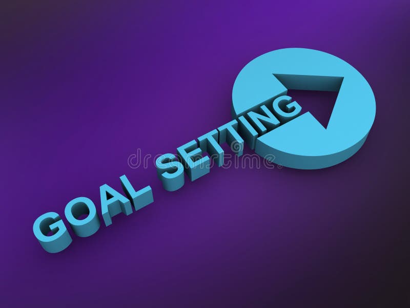 Goal Setting Word on Purple Stock Illustration - Illustration of purple ...