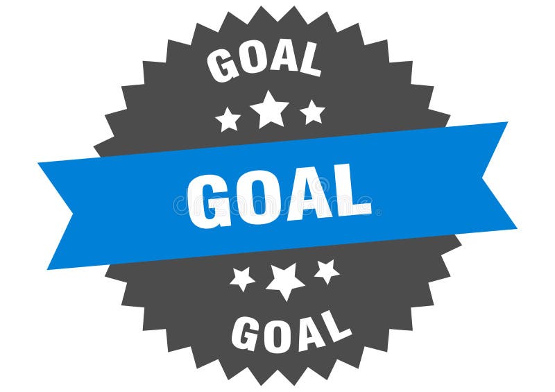 Goal stock vector. Illustration of target, ribbon, white - 160546516