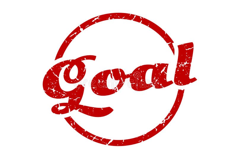 Goal Sign. Goal Round Vintage Stamp Stock Vector - Illustration of ...