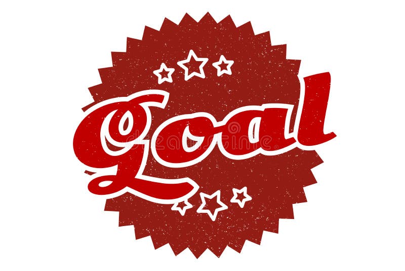 Goal Sign. Goal Vintage Retro Label Stock Vector - Illustration of ...
