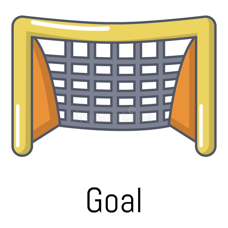 Goal Soccer Icon, Cartoon Style Stock Vector - Illustration of field ...
