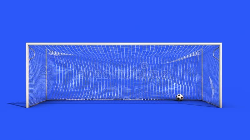 GOAL Soccer Net Dynamic Collision Simulation Cam4 Blue Screen 3D ...