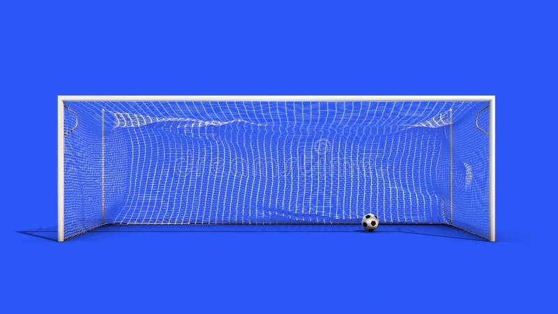 GOAL Soccer Net Dynamic Collision Simulation Cam5 Blue Screen 3D ...