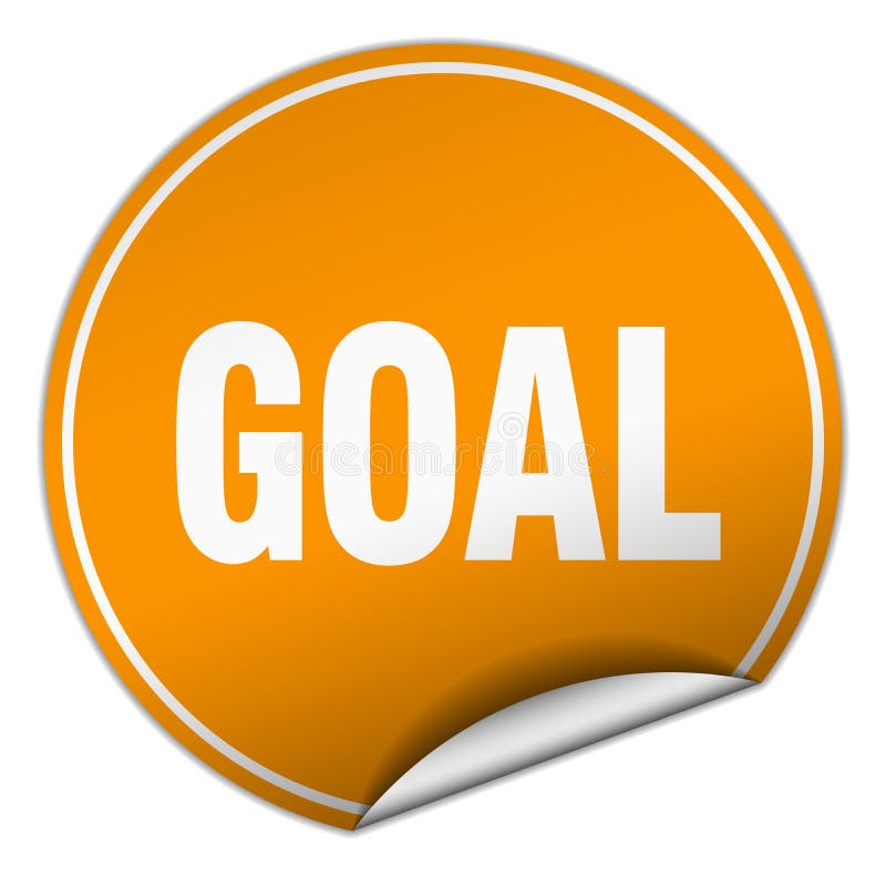 Goal sticker. stock vector. Illustration of green, white - 153950413