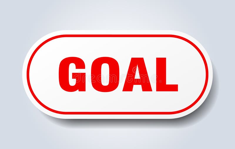 Goal sticker. stock vector. Illustration of white, website - 158772763