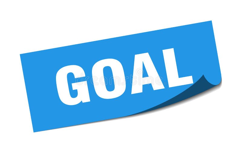 Goal sticker. stock vector. Illustration of blue, page - 153585307