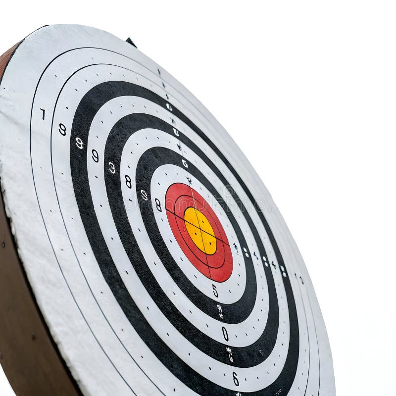 Goal Target Aim on White Background Stock Illustration - Illustration ...