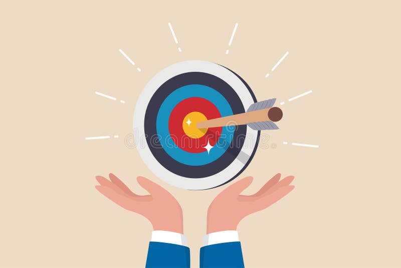 Goal or Target, Focus and Concentration To Achieve Success, Purpose or ... Goal or Target, Focus and Concentration To Achieve Success, Purpose or ...
