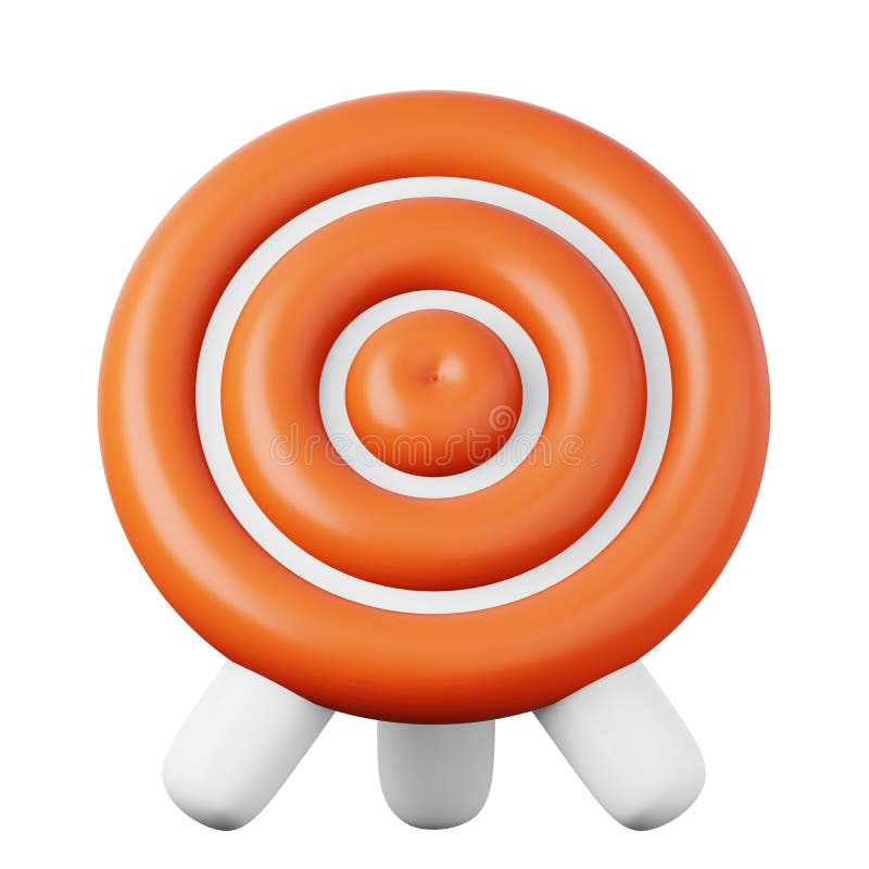 Goal Target High Quality 3D Render Illustration Icon. Stock ...